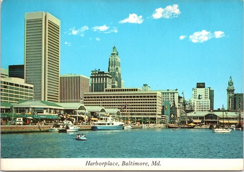 6X4" Postcard Baltimore MD Harborplace USF&G Building & IBM Building | eBay