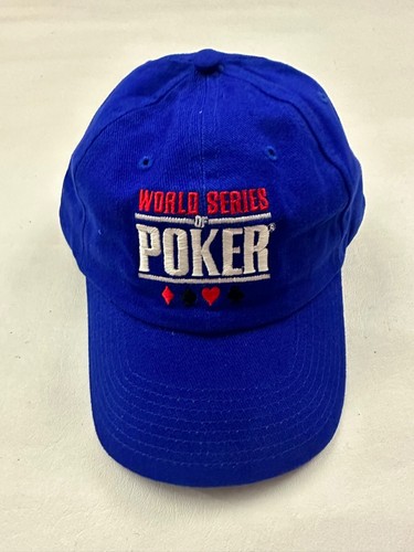 World Series of Poker Blue Adjustable Baseball Cap Hat One Size | eBay
