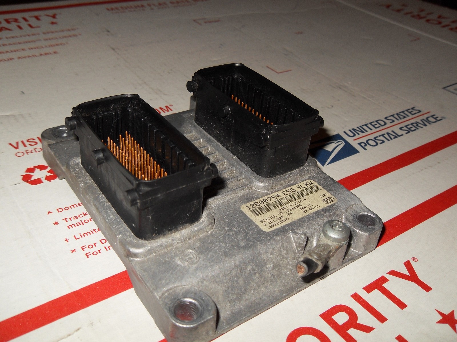 05-07 CADILLAC STS 3.6L ECU CONTROL MODULE PCM ECM 12600794 E55 YLXW ...