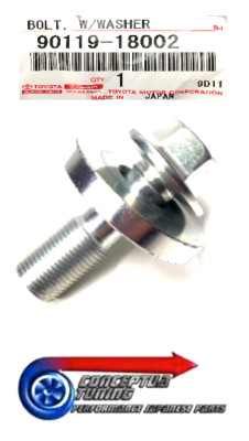 Genuine Toyota Crankshaft Damper Pulley Bolt & Washer - For JZA80 Supra ...