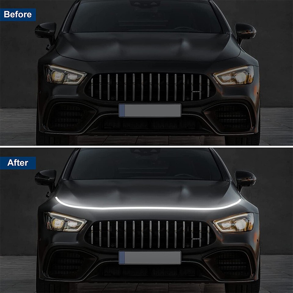 For Ford Explorer ST Expedition Star Up Scan Dynamic LED Hood DRL Light ...