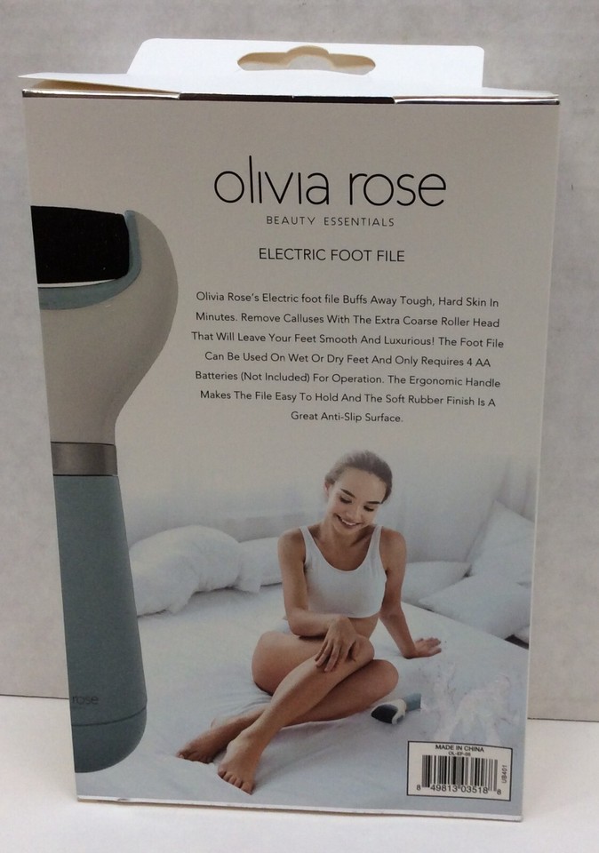 Olivia Rose Beauty Essentials Electric Foot File, Free Shipping | eBay