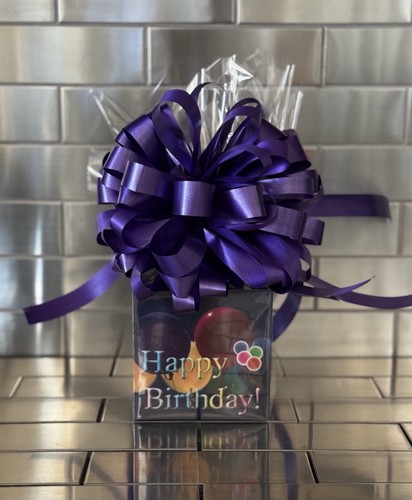 Happy Birthday Chocolate Oreo Cookies Gift Basket-Box Wrapped & Purple ...
