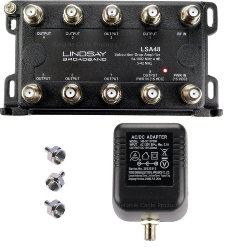 Reliable 8-Port TV Antenna Signal Splitter, Distribution Amplifier with ...