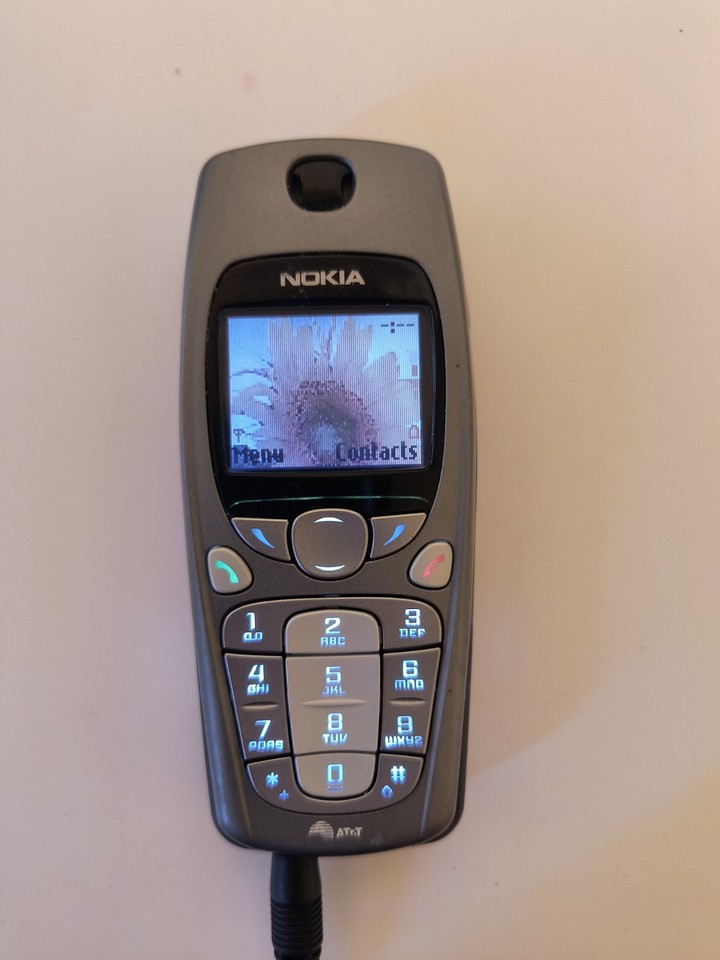 Nokia 3560 Silver Cell Phone (AT&T) W/Phone, Box, Charger, Case ...