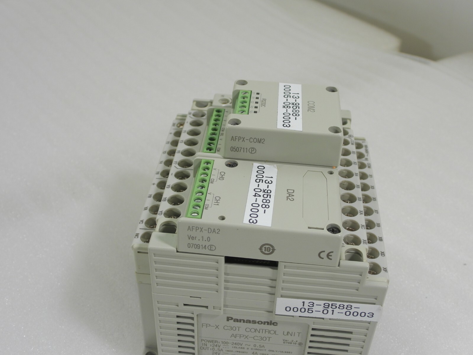 Panasonic FP-X C30T AFPX-C30T Control Unit & AFPX-DA2 & AFPX-COM2 ...