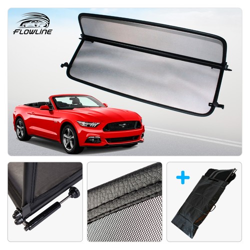 Wind Deflector for Ford Mustang 6 (2015 onwards) - Collapsible - Black ...