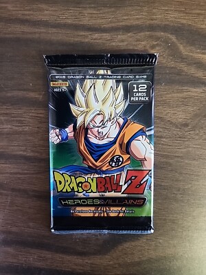 DBZ Heroes & Villains Booster Pack - Dragon Ball Z TCG New English ...