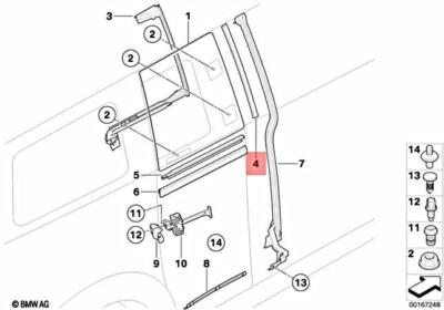 Genuine MINI Cooper One R55 Coop.S JCW d 1.6 2.0 S Trim B1-Pillar ...