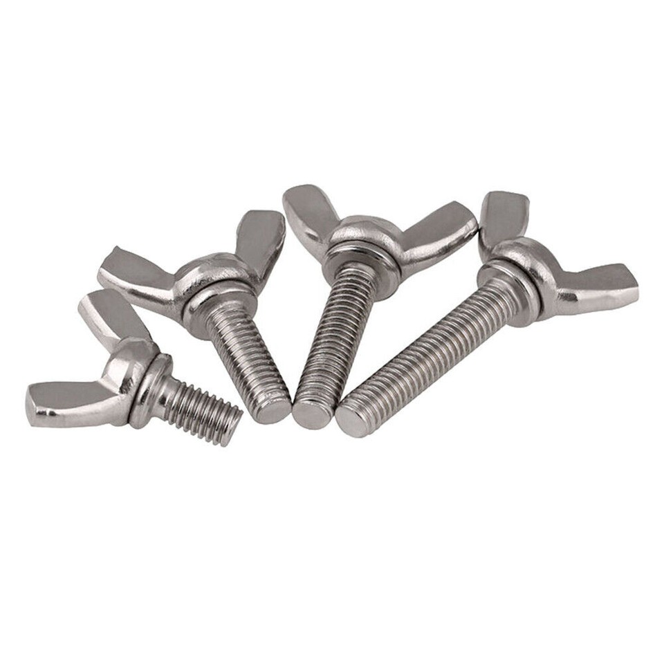 10x Thumb Wing Screws Bolts M5 x20 Hand Grip Knob Bolts Stainless | eBay