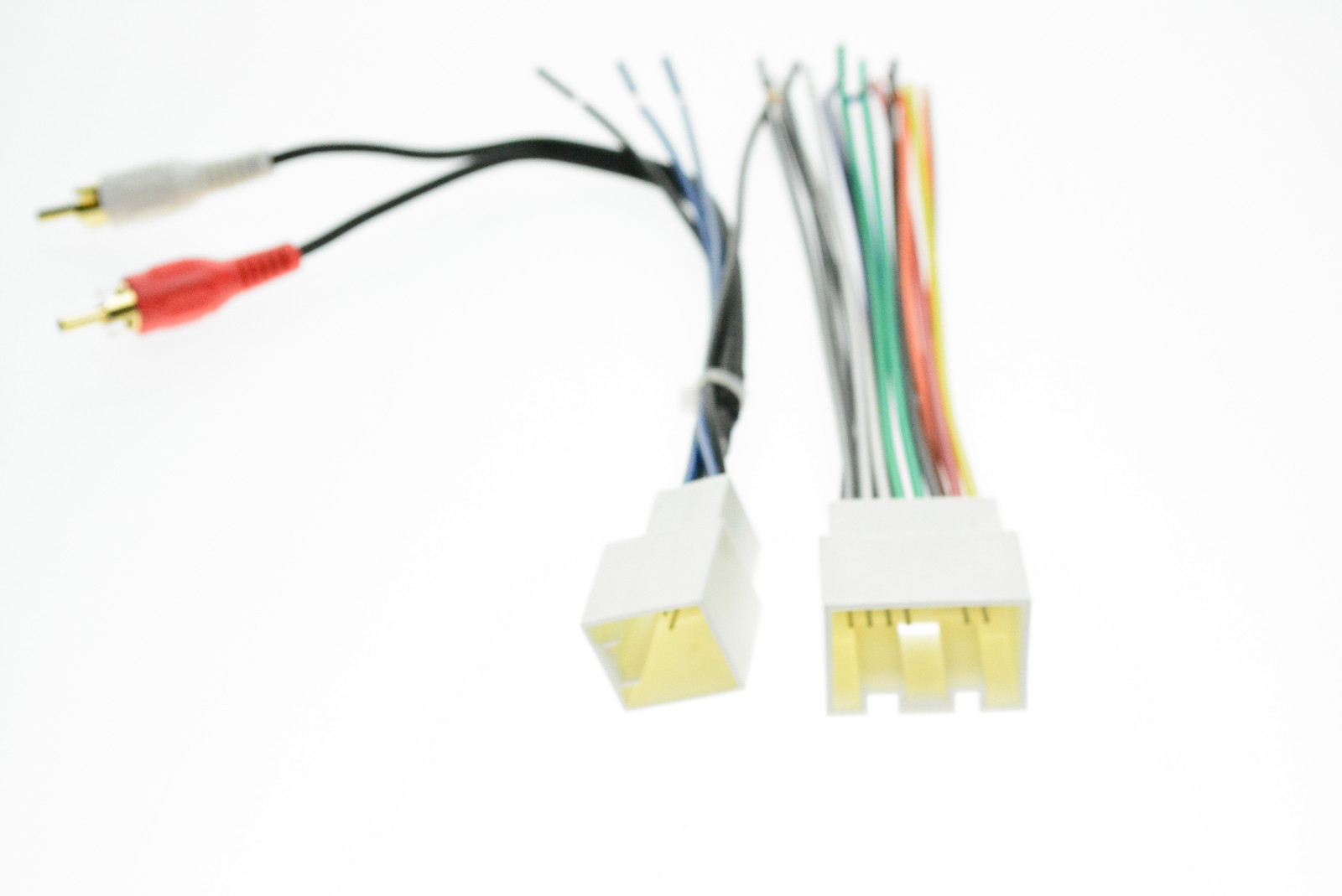 Car Stereo Radio Receiver Install Wiring Harness & RCA Plug Amplified ...