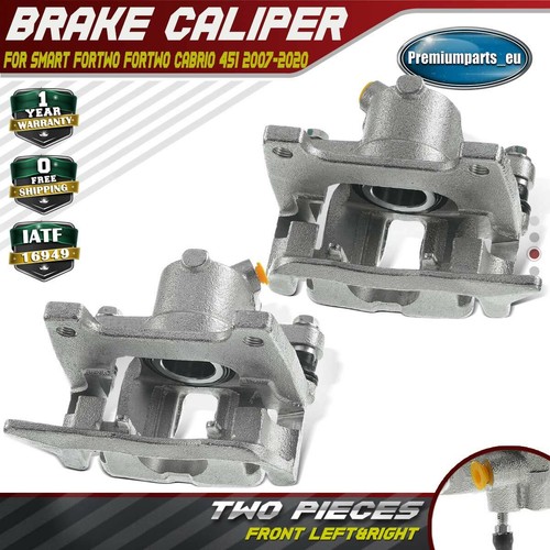 2x Brake Calipers Front Side For Smart Fortwo Fortwo Cabrio 451 07-20 ...