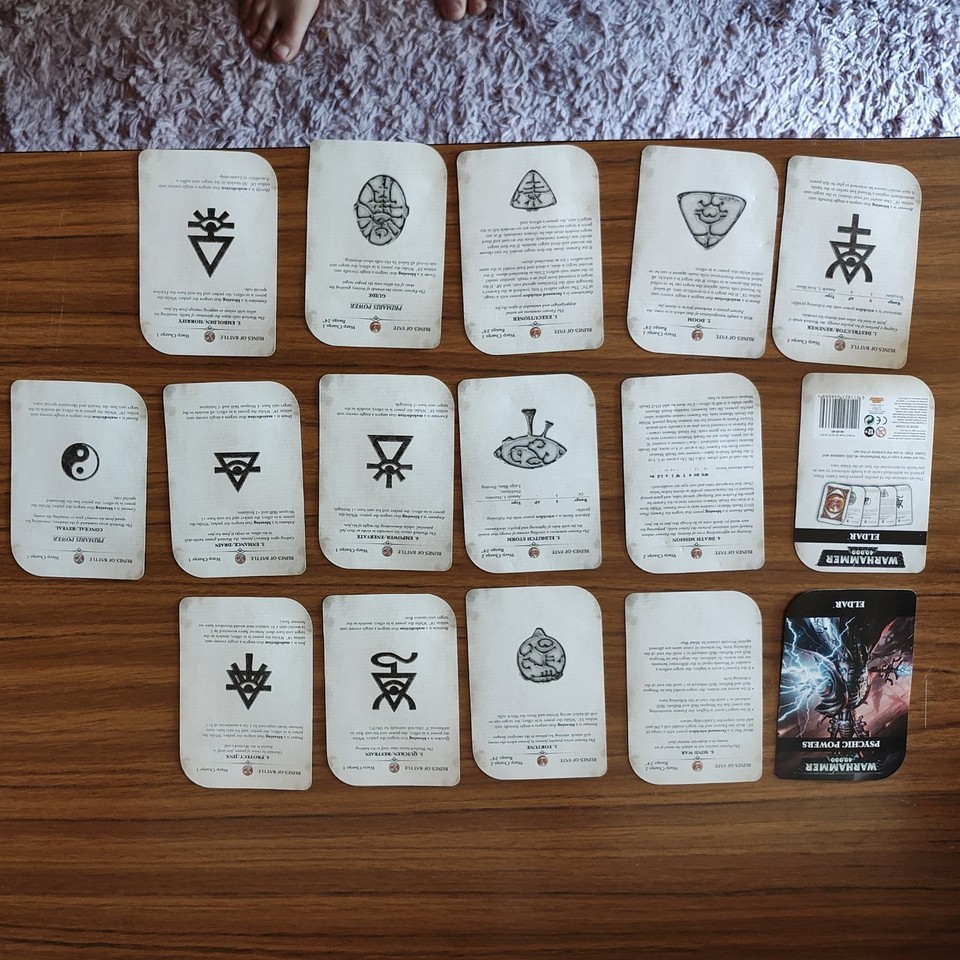 Warhammer 40K Psychic Powers Eldar OOP | eBay UK