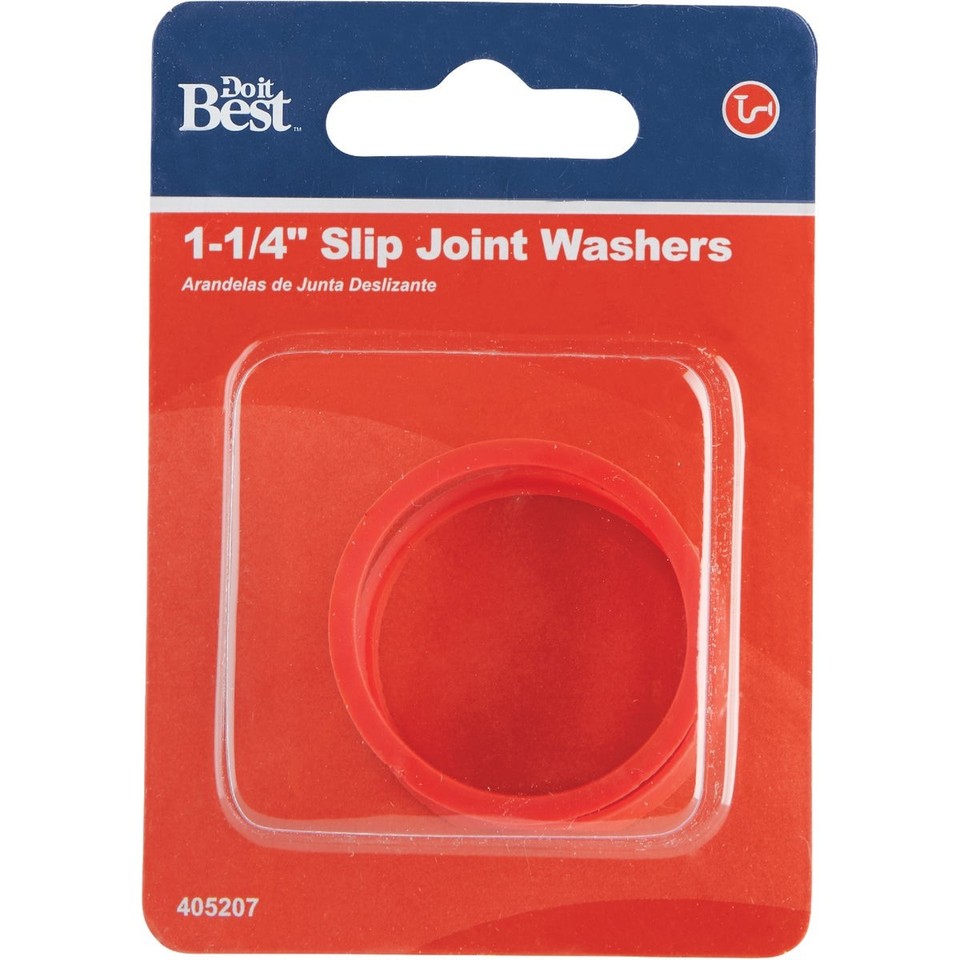 Do it Best 1-1/4 In. x 1-1/4 In. Black Rubber Slip Joint Washer (2-Pack ...
