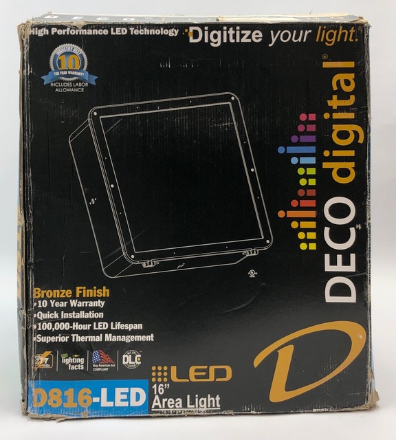 Deco Digital Lighting D816-LED 16 inch Area Light 100 Up to 277 Volts ...