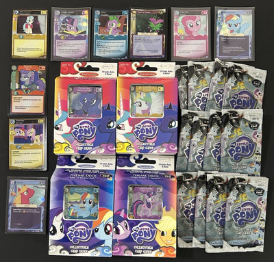 My Little Pony CCG Lot: 4 Different Decks; 12 Packs Crystal Games ...