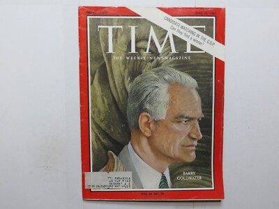 Time Magazine June 14 1963 Vol. 81 No. 24 Candidate Barry Goldwater O8 ...