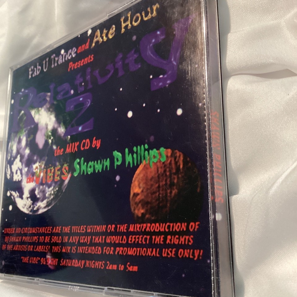 Relativity 2 PROMO Mix CD THE Vibes Shawn Phillips Fab U Trance Ate ...