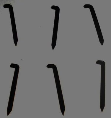 BANJO RAILROAD SPIKES (6) + DRILL + FITTING GUIDE TO CAPO 5TH STRING ...