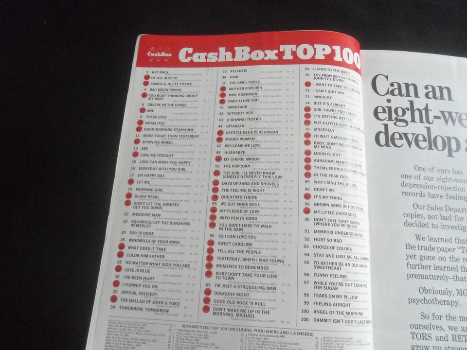 1969 JUNE 21 CASH BOX MAGAZINE - MARVIN GAYE COVER - SP 9338G | eBay