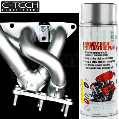 E-TECH XHT SILVER EXtremely High Temperature Paint VHT Car Engine ...