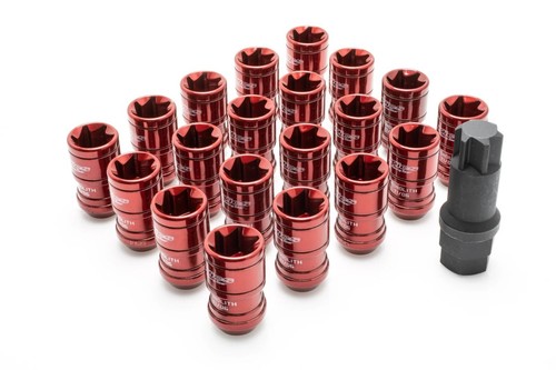 Project Kics Monolith T1/06 Lug Nut Set 12x1.5 20PC Red WMN01R | eBay