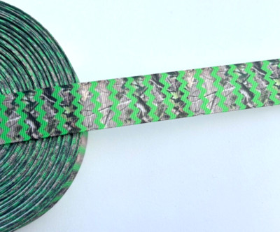 1" Green Chevron Camo Grosgrain Ribbon | Camo Zig Zag Craft Ribbon by ...
