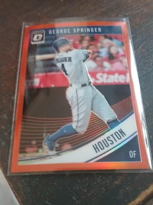 George Springer SP Orange 31 Of 199 Houston Astros / Toronto 2018 Optic ...