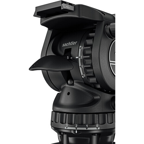 Sachtler aktiv6 Sideload Fluid Head SpeedLevel & 3-Step Drag for 75mm ...
