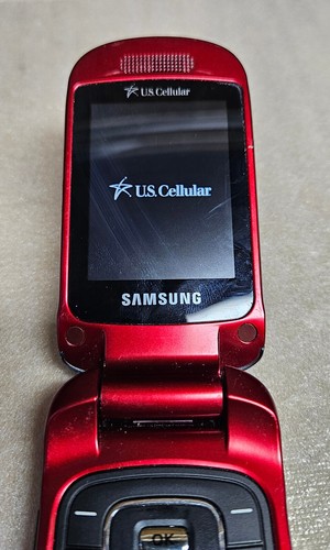 Red/Black Samsung Flip Phone, Chrono 2 (SCH-R270) Carrier: US Cellular ...