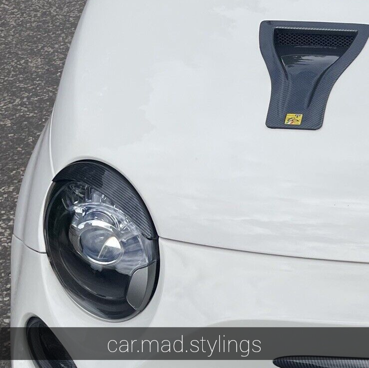 Bonnet Vent to fit Fiat 500/ABS Carbon Fibre/Abarth/Scoop/Air/595-CMS ...