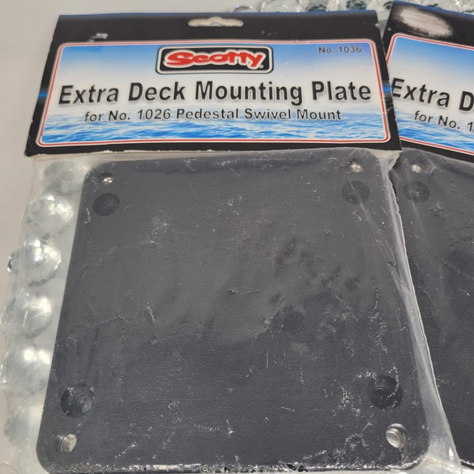 TWO 2 Scotty Inc, 1036 Downrigger Mounting Plates!For 1026 Pedestal ...
