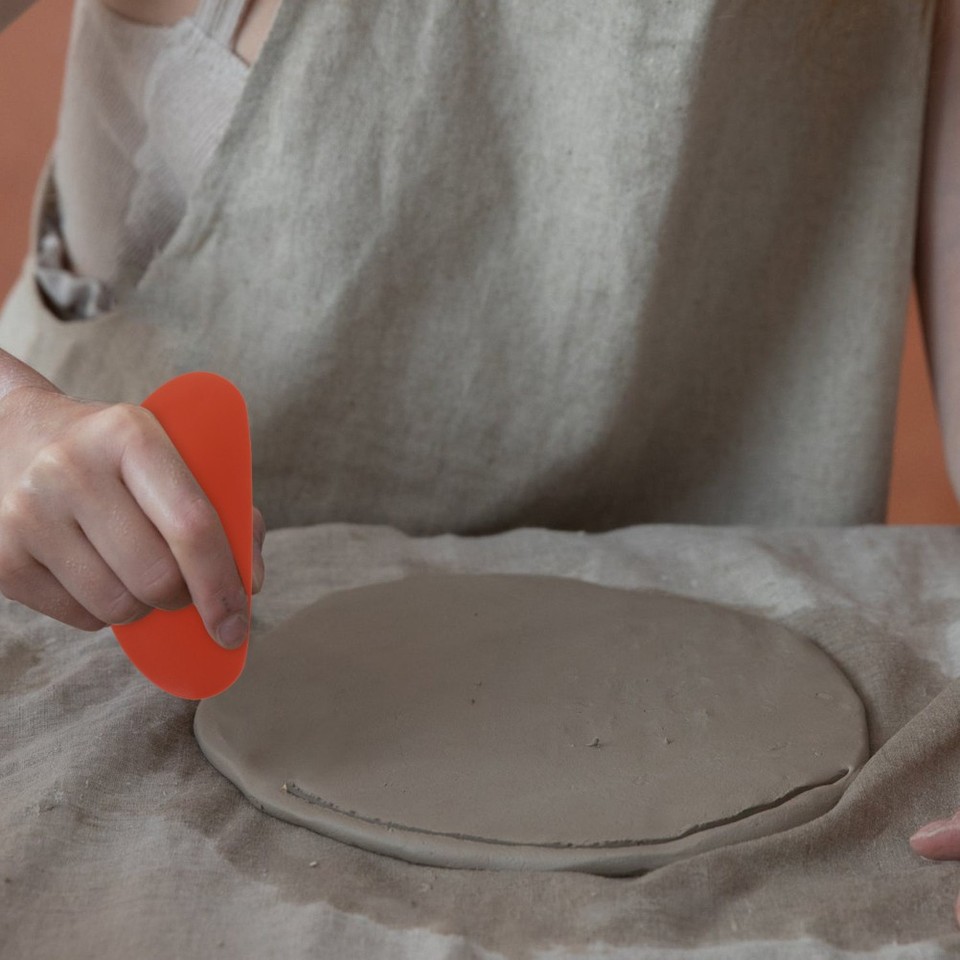 3 Pcs Red Silicone Clay Artist Auxiliary Art Special Tools for Pottery ...