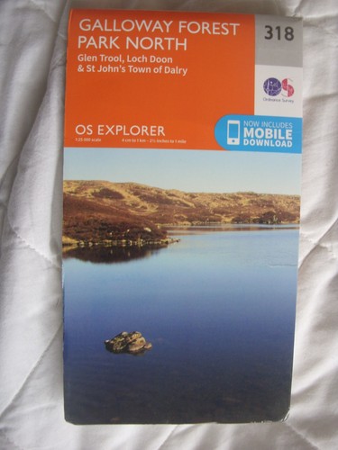 Ordnance Survey Explorer Map 318 Galloway Forest Park North | eBay UK