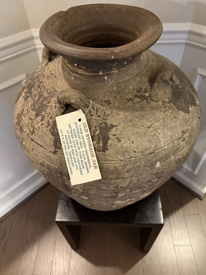 ANTIQUE SHIPWRECK LARGE STORAGE JAR (1501) *READ*[Recovered In South China Sea] | eBay