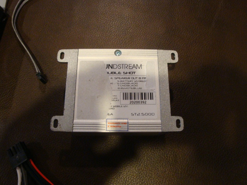 SOUNDSTREAM ST2.500D 500 WATT 2 CHANNEL AMPLIFIER COMPACT MOTORCYCLE ...