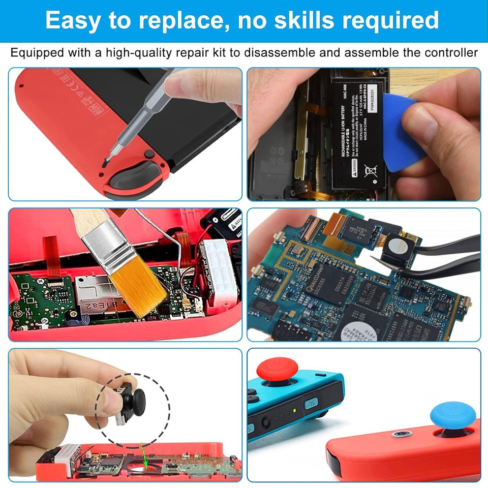 68PCS for Nintendo Switch Joy-Con 3D Joystick Analog Replacement Repair ...