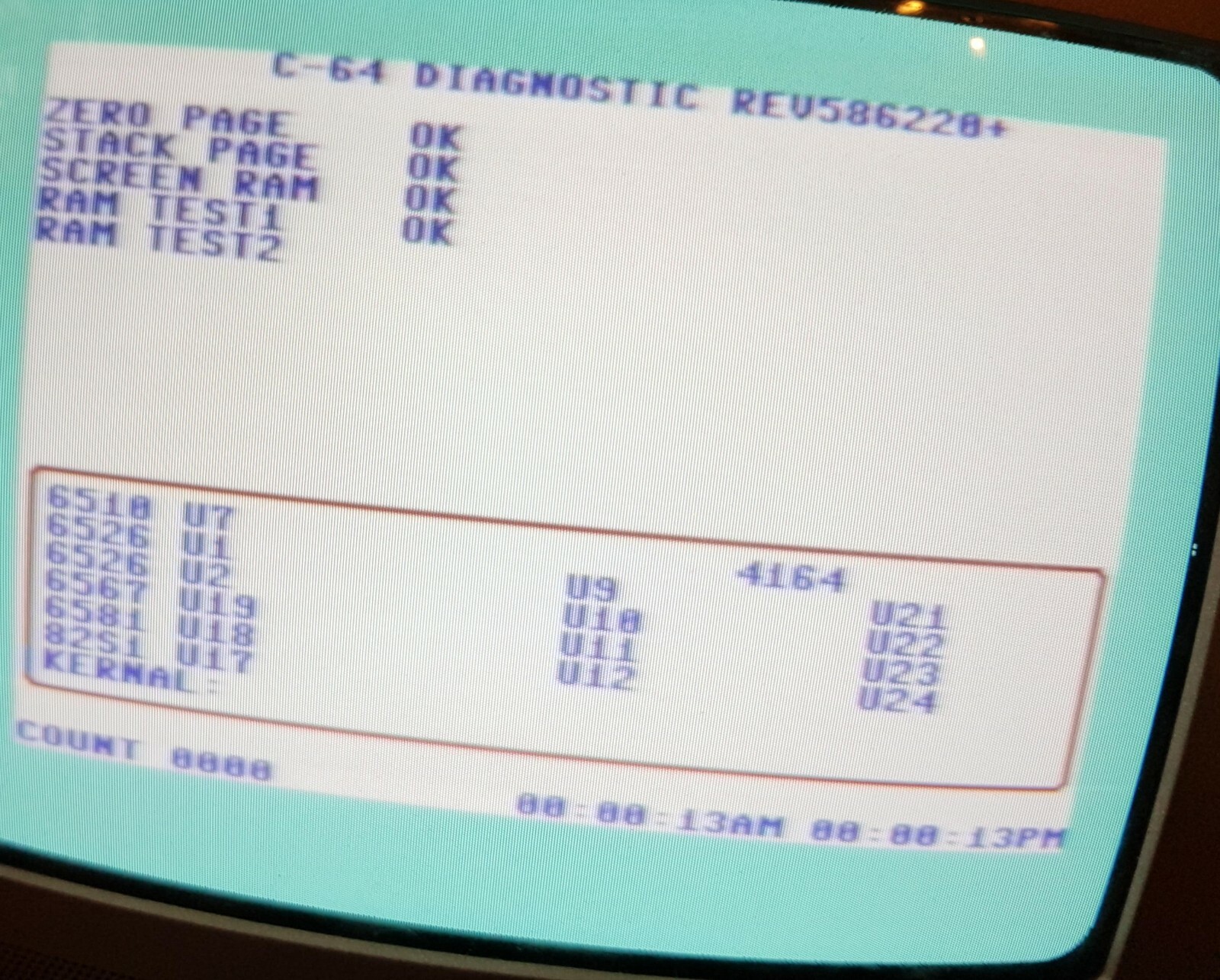 🇬🇧 Commodore 64 C64 Dead Test Diagnostic cartridge 586220+ 781220+ 1541 ...