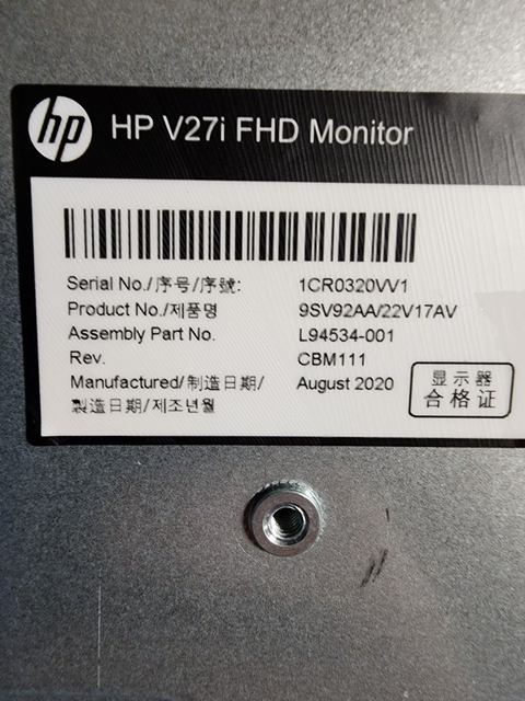 Genuine HP P27v G4 HSD-0068-V Monitor OEM Power Supply Board 21204 ...