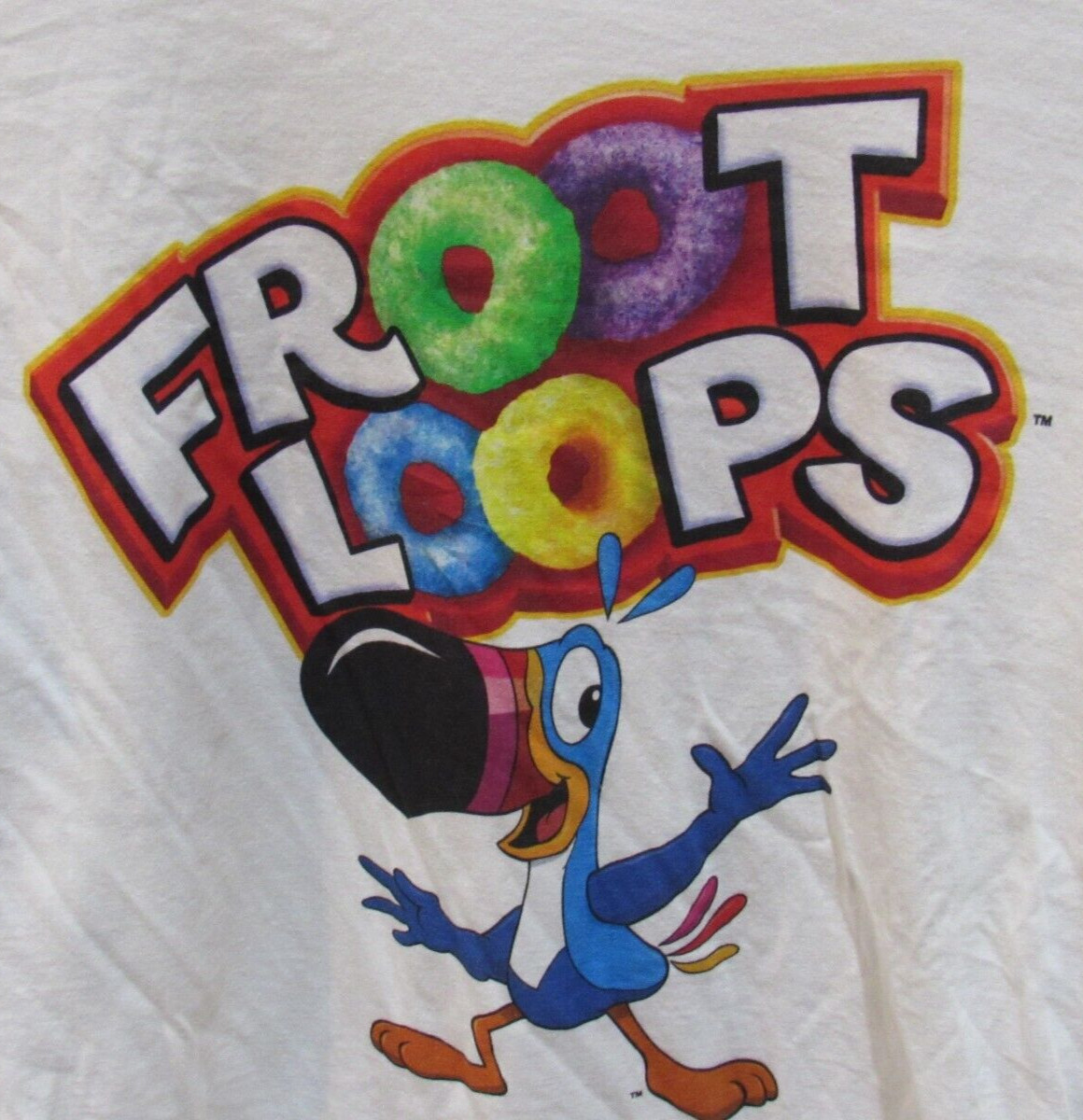 Vintage Kellogg's Fruit Froot Loops Cereal Short Slee… - Gem