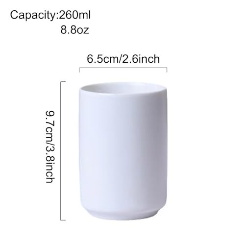 Japanese Simple Black and White handleless Ceramic Mug Hotel Teacup ...