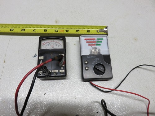 radio shack battery tester and small micronta volt meter | eBay