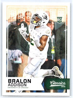 Bralon Addison 2016 Panini Classics #296 | eBay