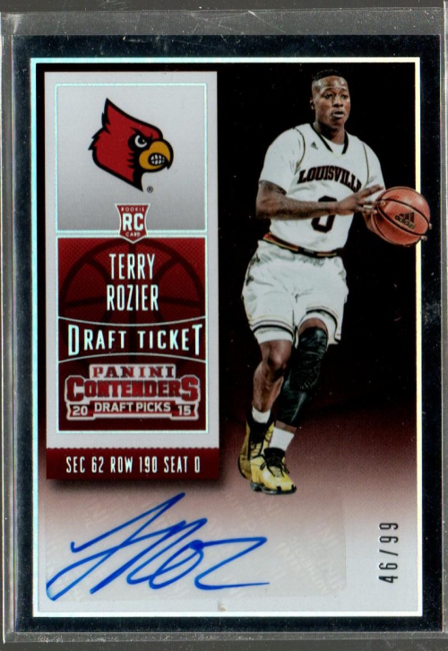 2015-16 Panini Contenders Draft Picks - Terry Rozier #144 Draft Ticket ...