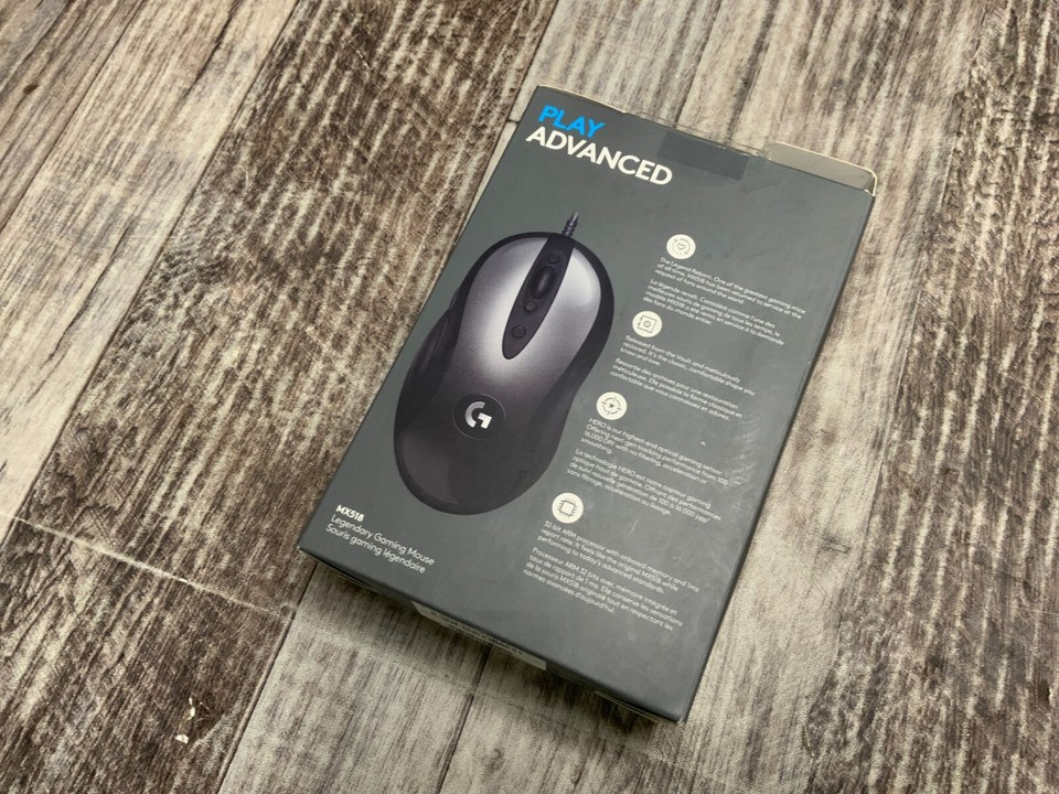 NEW Logitech G MX518 Wired Legendary Hero Optical Gaming Mouse (RARE ...