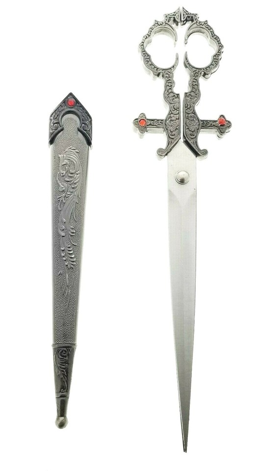 10 1/4" Renaissance, Medieval Bodice Scissor Dirk Dagger Knife for ...