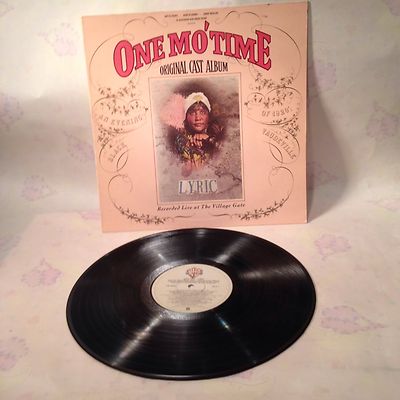 ORIGINAL CAST ALBUM " ONE MO'TIME " RECORDED LIVE VINYL LP EX/EX 1980 ...