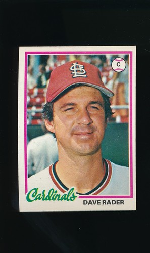 1978 Topps #563 Dave Rader * Catcher * St. Louis Cardinals * EX-MT * | eBay