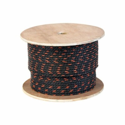 CWC POLYPROPYLENE CALIFORNIA TRUCK ROPE - 5/8" X 600' BLACK & ORANGE | eBay