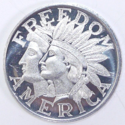 Vintage Good Luck Token Freedom America Indian Flying Eagle Design T ...